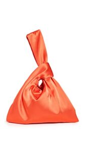 nanushka women’s jen vegan bag, blood orange, one size