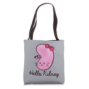 hello kidney – show your appreciation for your doctor tote bag