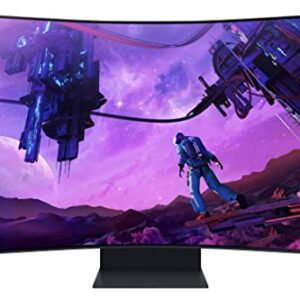 SAMSUNG Odyssey Ark 55-Inch Curved Gaming Screen, 4K UHD 165Hz 1ms (GTG) Quantum Mini-LED Gamer Monitor w/Cockpit Mode, Sound Dome Technology, Multi View, HDR10+ (S55BG970NN) 2022