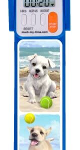 Mark-My-Time 3D Puppies Playtime Digital Bookmark and Reading Light