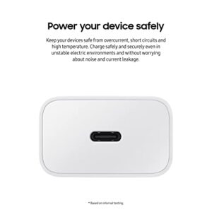 SAMSUNG 15W Wall Charger Type C (USB-C Cable Included), White