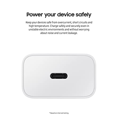 SAMSUNG 15W Wall Charger Type C (USB-C Cable Included), White