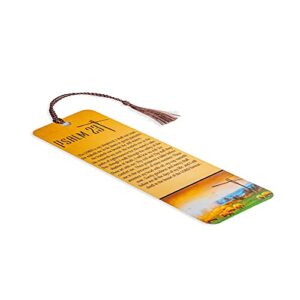 Psalm 23 Cross Sheep Golden Pasture Cardstock Tassel Bookmarks, Pack of 12