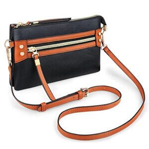 acnfs crossbody bag shoulder bags for women, small handbag leather wristlet clutch cellphone wallet with 2 detachable straps