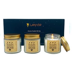 memorial candle gifts bereavement present sympathy gift ideas lovers friends families, natural scented candles – candle gift set vanilla lavender (vanilla lavender, there are those 3oz 3pack)