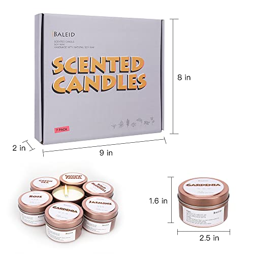 Flower Scented Candles Gift Set of 12 & 7 Pack Bulk