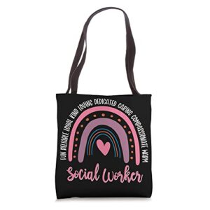 social work month appreciation day school worker tote bag