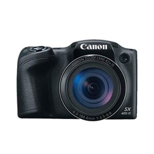 canon powershot sx420 digital camera w/ 42x optical zoom – wi-fi & nfc enabled (black)