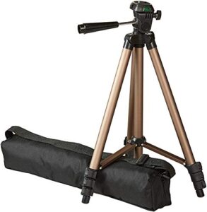 amazon basics 50-inch lightweight camera mount tripod stand with bag