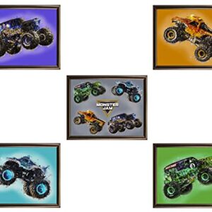 Monster Truck Posters For Boys Room - Set Of 5 Wall Art (UNFRAMED 8"x10") - Monster Truck Poster Prints, Boys Room Decor, Posters For Teen Boys Room, Boys Wall Decor, Boys Room Wall Decor, Kids Wall Art, Wall Art For Boys Bedroom