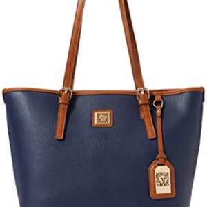 Anne Klein Womens Classic Ak Perfect tote, Distant Mountain/ Brownie, One Size US