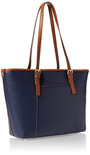 Anne Klein Womens Classic Ak Perfect tote, Distant Mountain/ Brownie, One Size US