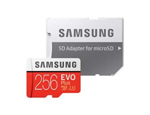 samsung 256gb evo plus class 10 uhs-i microsdxc u3 with adapter (mb-mc256ga)