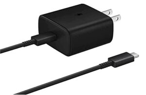 samsung official 45w usb-c super fast charging wall charger (black)