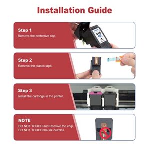 245XL 246XL Combo Pack Replacement for Canon Ink Cartridges 245 and 246 245XL 246XL Works with Canon Pixma MX490 MX492 MG2522 MG3022 MG2520 TS3100 TS3122 TS3300 TS3322 TR4522 (1 Black,1 Tri-Color)