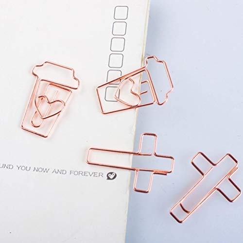 TOYANDONA 12pcs Cross Paper Clips Bible Paper Clips Journaling Items Clamps Christian Bible Study Supplies Metal Bookmark Memo Clip for Office School Religious Gift