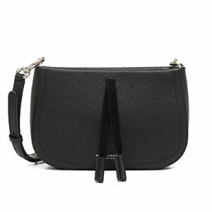 marc jacobs maverick leather crossbody bag (black)