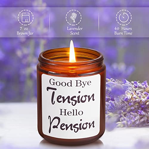 Hyindoor Scented Candles - Retirement Gifts - Lavender Jar Soy Candles for Coworker, Employee, Teacher, Friends - Friendship Gifts, Funny Gifts, Farewell Gifts, Retirement Gifts for Women