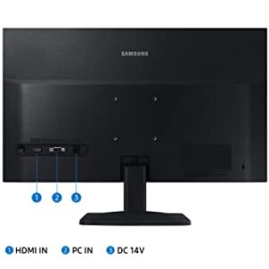 SAMSUNG S33A Series 24-Inch FHD 1080p Computer Monitor, HDMI, VA Panel, Wideview Screen, Eye Saver & Game Mode (LS24A336NHNXZA), Black