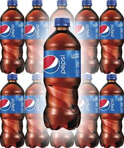 pepsi soda, 20oz bottle (pack of 10, total of 200 fl oz)