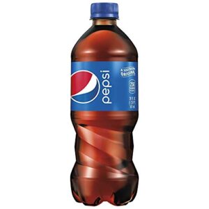 Pepsi Soda, 20oz Bottle (Pack of 10, Total of 200 Fl Oz)