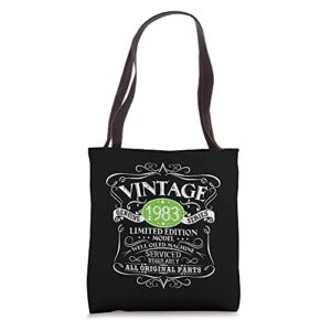 vintage 1983 39th birthday gift men women original design tote bag