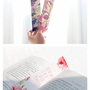 Flower Poetry Theme Colorful Bookmarks, 30 PCS (Flower Poetry)