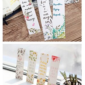 Flower Poetry Theme Colorful Bookmarks, 30 PCS (Flower Poetry)