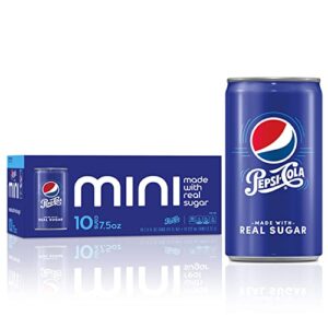 pepsi real sugar mini cans, 7.5oz 10pk ​