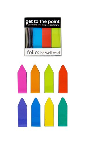 Get to The Point - Magnetic Slip-Over-The-Page Arrow Bookmarks (NEON - Box of 20)