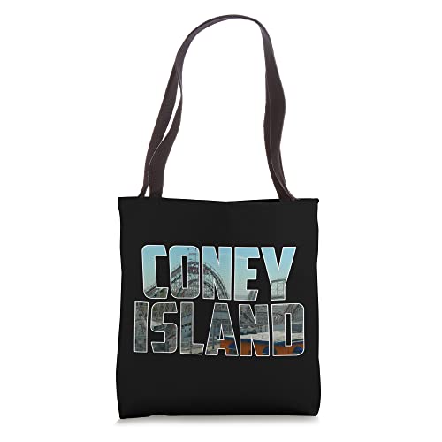 Coney Island Brooklyn NY New York Souvenir Rollercoaster Tote Bag