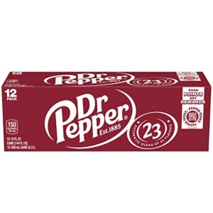 Dr Pepper Soda, 12 fl oz cans, 12 pack