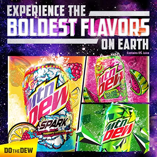 Mountain Dew Soda, Mini Cans, 7.5 Fl Oz (Pack of 10)