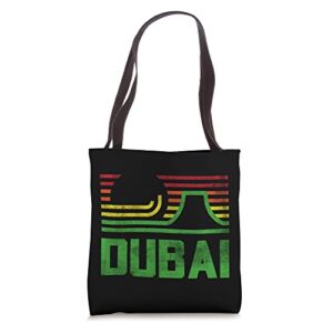 vintage retro dubai novelty graphic tees & cool designs tote bag