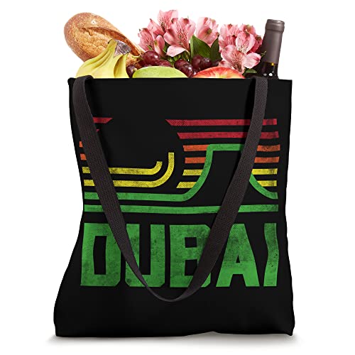 Vintage Retro Dubai Novelty Graphic Tees & Cool Designs Tote Bag