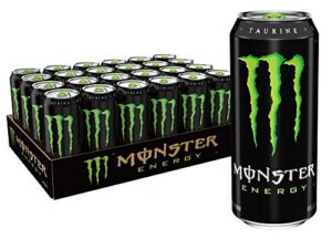 monster energy drink, green, original, 16 fl oz (pack of 24)