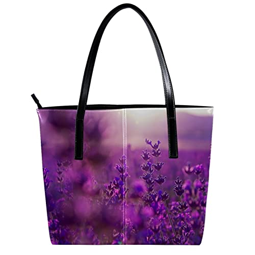 Women's Lavender Tote Purse Handbag