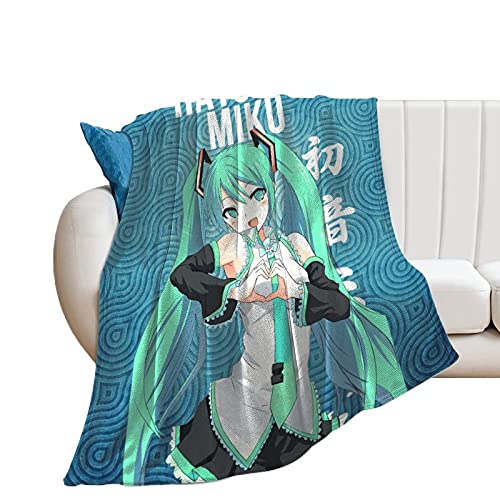 Flannel Fleece Blanket Anime Microfiber Cozy Lightweight Soft Throws and Blankets for Sofa 50 inx60 in