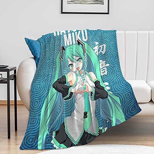 Flannel Fleece Blanket Anime Microfiber Cozy Lightweight Soft Throws and Blankets for Sofa 50 inx60 in