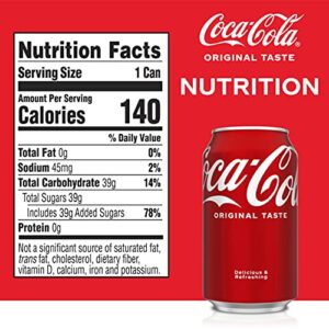 Coca Cola Original, 12 Fl Oz Cans, 24 Pack