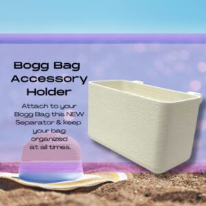 BOGLETS - Key Holder - For Bogg Bags, Simply Southern bags - Tote Bag Accessory - Secure Attachment - Plastic Shell Case - Made in USA – White