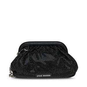 Steve Madden Nikki-R Rhinestone Clutch Crossbody, Black