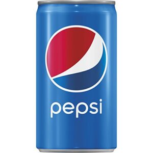 Pepsi Cola Soda Pop, 7.5oz Mini Cans (10 Pack)