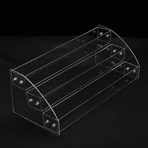 CHICIRIS Multi-Layers Clear Acrylic Display Stand Rack Organizer Cosmetic Storage Box ​Display Shelf (Three Layer)