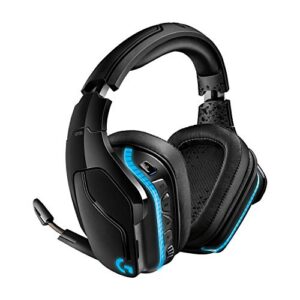 logitech g935 wireless dts:x 7.1 surround sound lightsync rgb pc gaming headset – black/blue