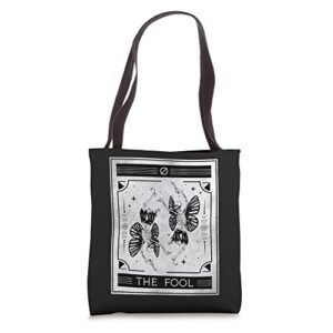 fairycore aesthetic fairy skeleton tarot card the fool tote bag