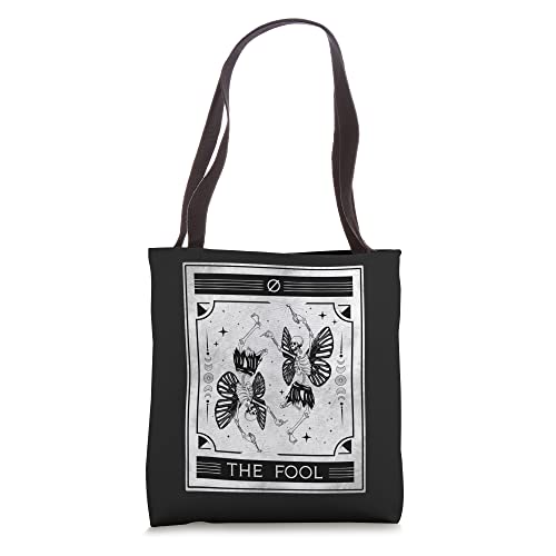 Fairycore Aesthetic Fairy Skeleton Tarot Card The Fool Tote Bag