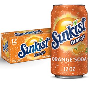 sunkist orange soda, 12 fluid ounce can, 12 count