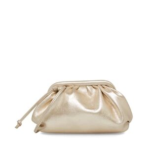 steve madden nikki-a metallic clutch crossbody, gold