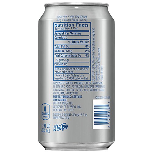 Diet Pepsi, 12 Fl Oz Cans, 24 Pack